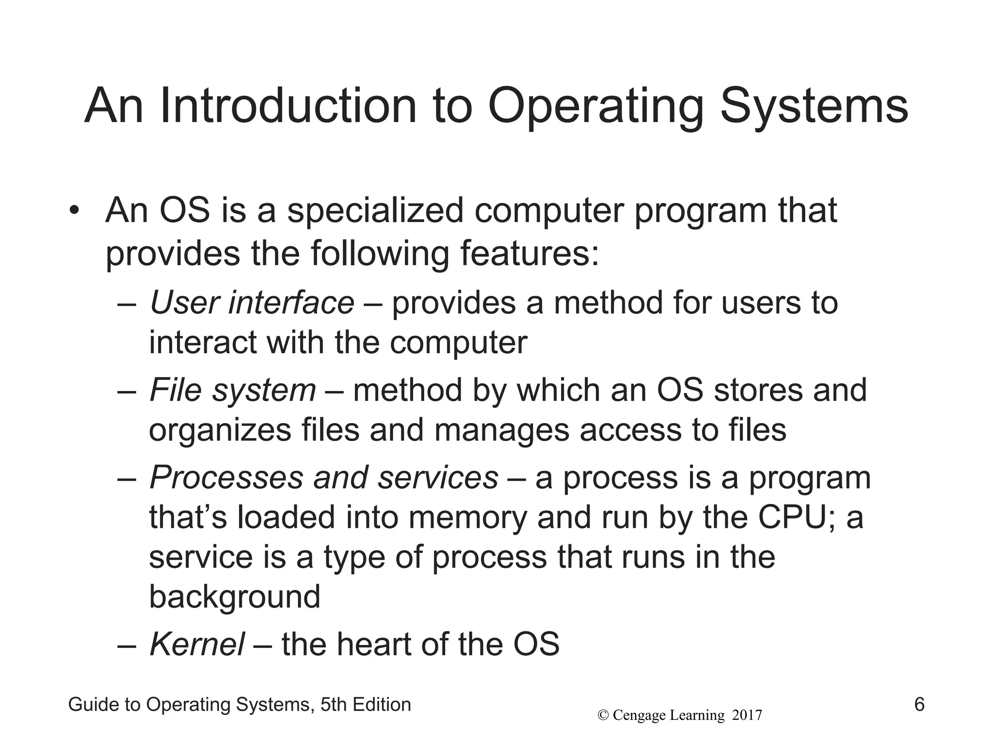 Chapter 1 Operating Systems Fundamentals | PPT