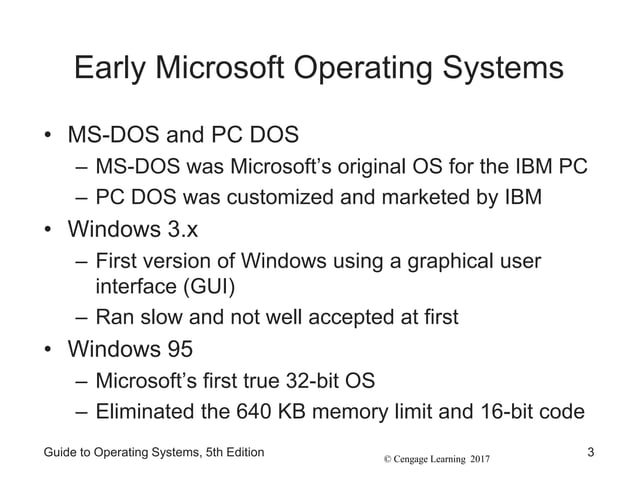 Guide to Chapter 2 Popular Operating Systems | PPT