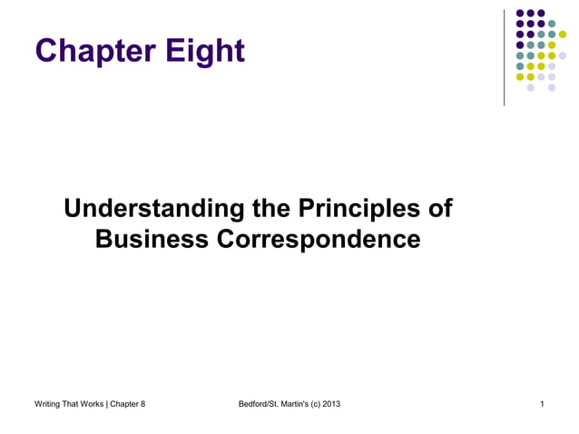 Chapter 8: Understanding the Principles of Business Communication | PPT