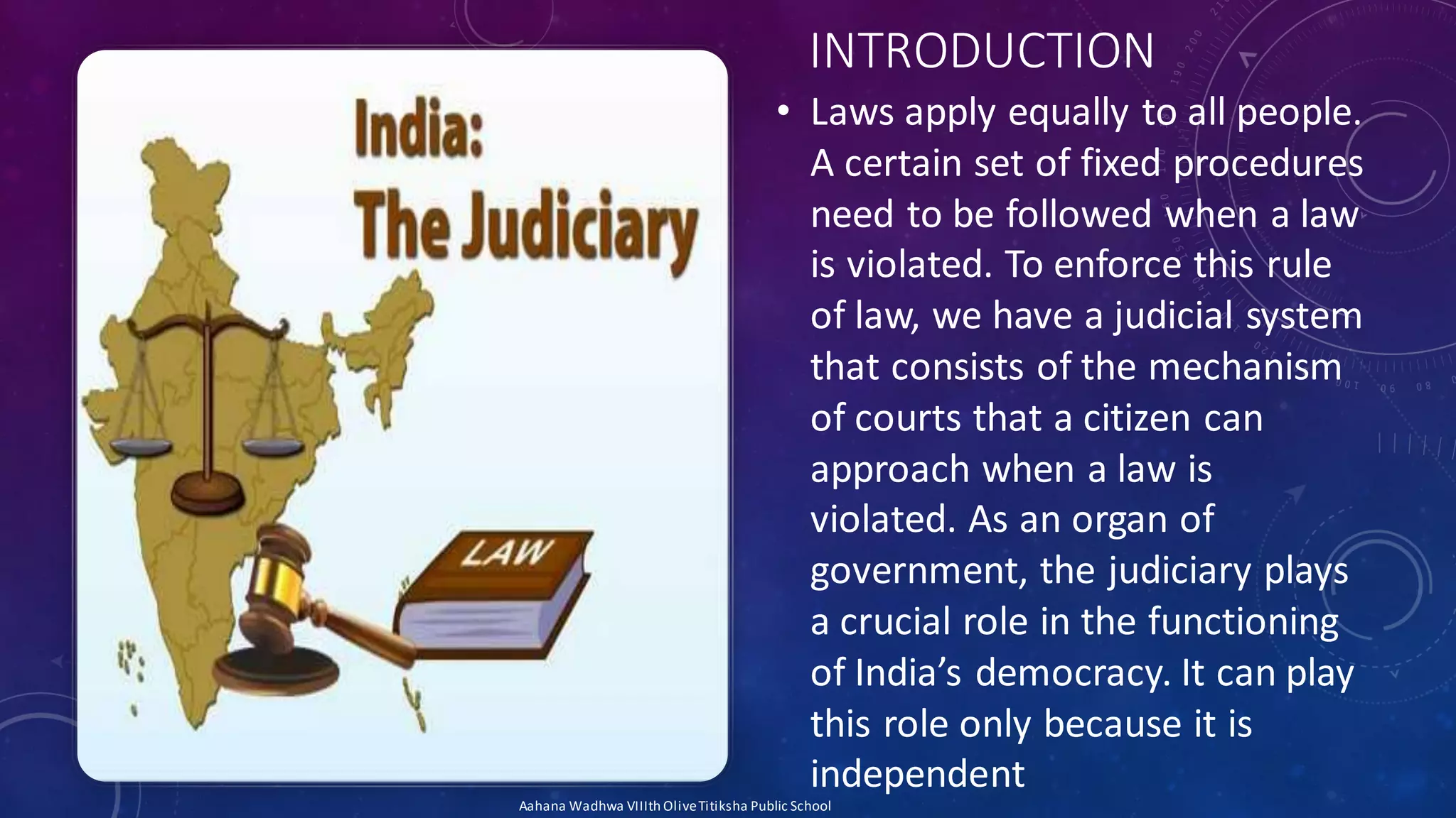 Ppt ch 5 the judiciary class 8 | PDF