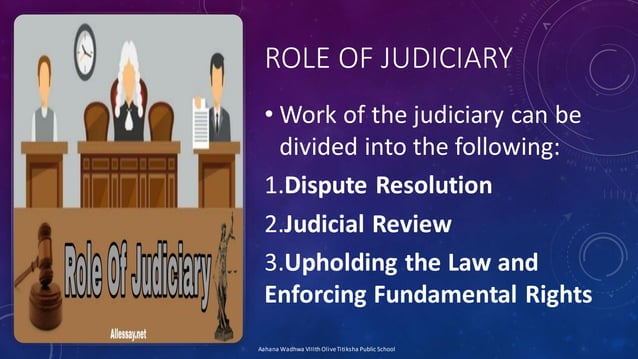 Ppt ch 5 the judiciary class 8 | PDF | Law