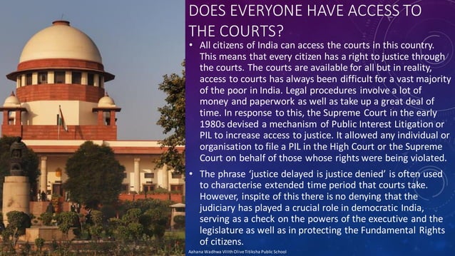 Ppt ch 5 the judiciary class 8 | PDF | Law