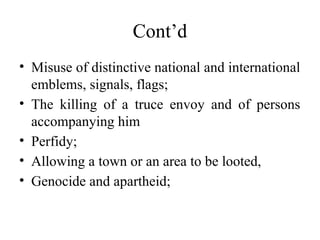 PPt Ch 6.pptx Non international armed conflict | PPTX