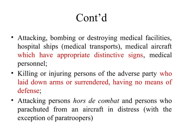 PPt Ch 6.pptx Non international armed conflict | PPT