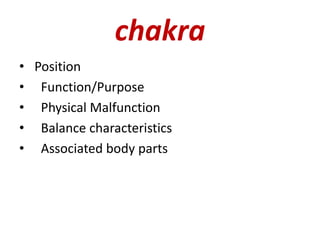 Ppt chakras-Shatchakre | PPT