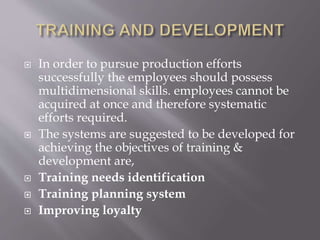 Ppt challenges of human resource management in manufacturing sector | PPTX