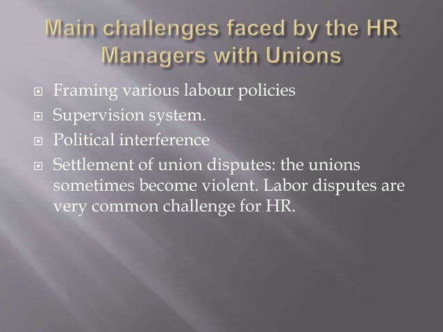 Ppt challenges of human resource management in manufacturing sector ...