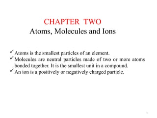 PPT general chemistry for Chapter -2.pptx