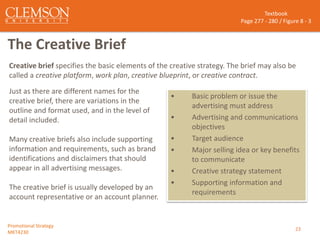 Chapter 8 - Creative Strategy: Planning and Development | PPTX