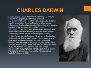 Ppt charles darwin | PPTX
