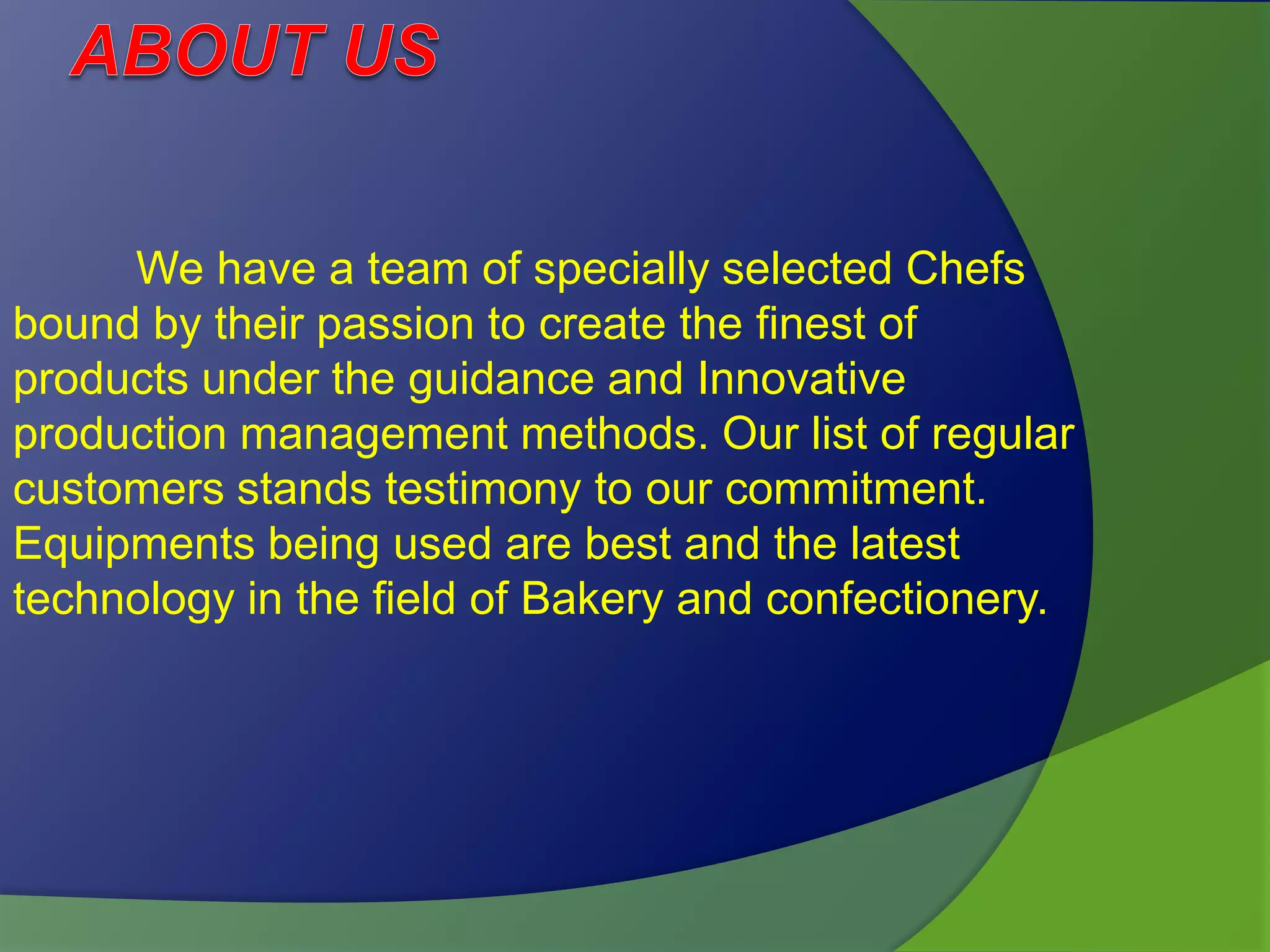 Ppt chef bakers | PPTX