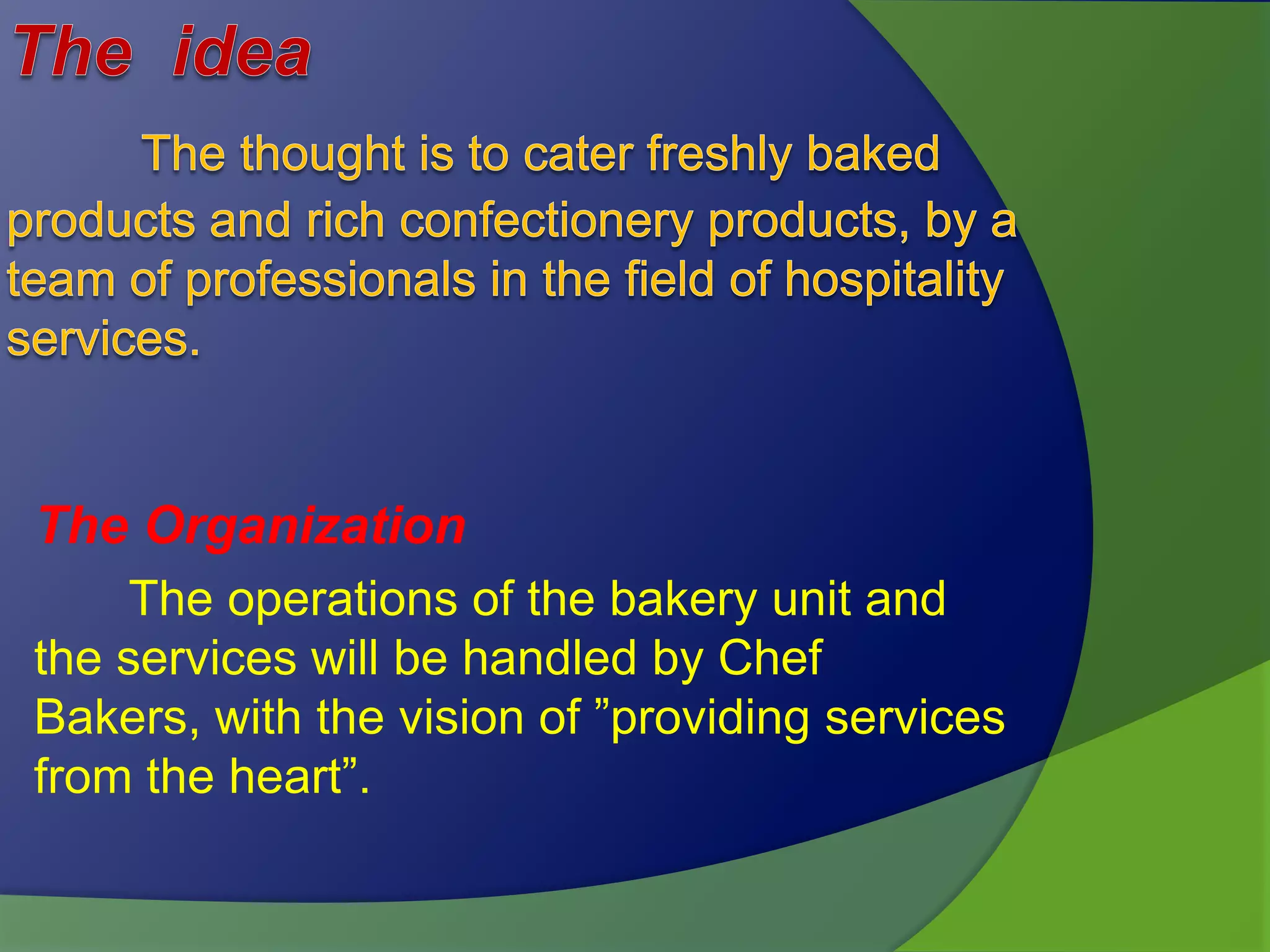Ppt chef bakers | PPTX
