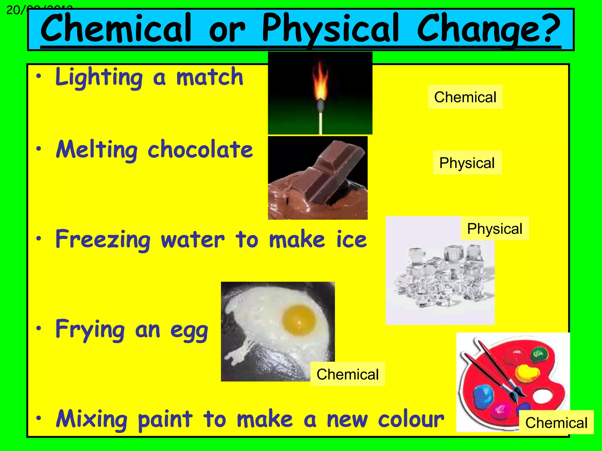 Ppt chemical or physical reaction | PPT