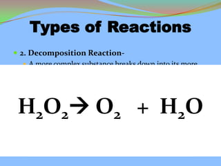 Ppt chemical reactions | PPTX