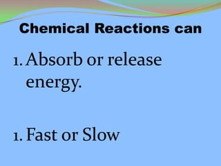 Ppt chemical reactions | PPTX