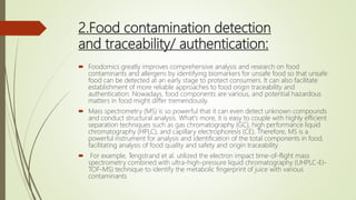 FOODOMICS:A NEW APPROACH TO FOOD SAFETY AND PRODUCTION | PPTX