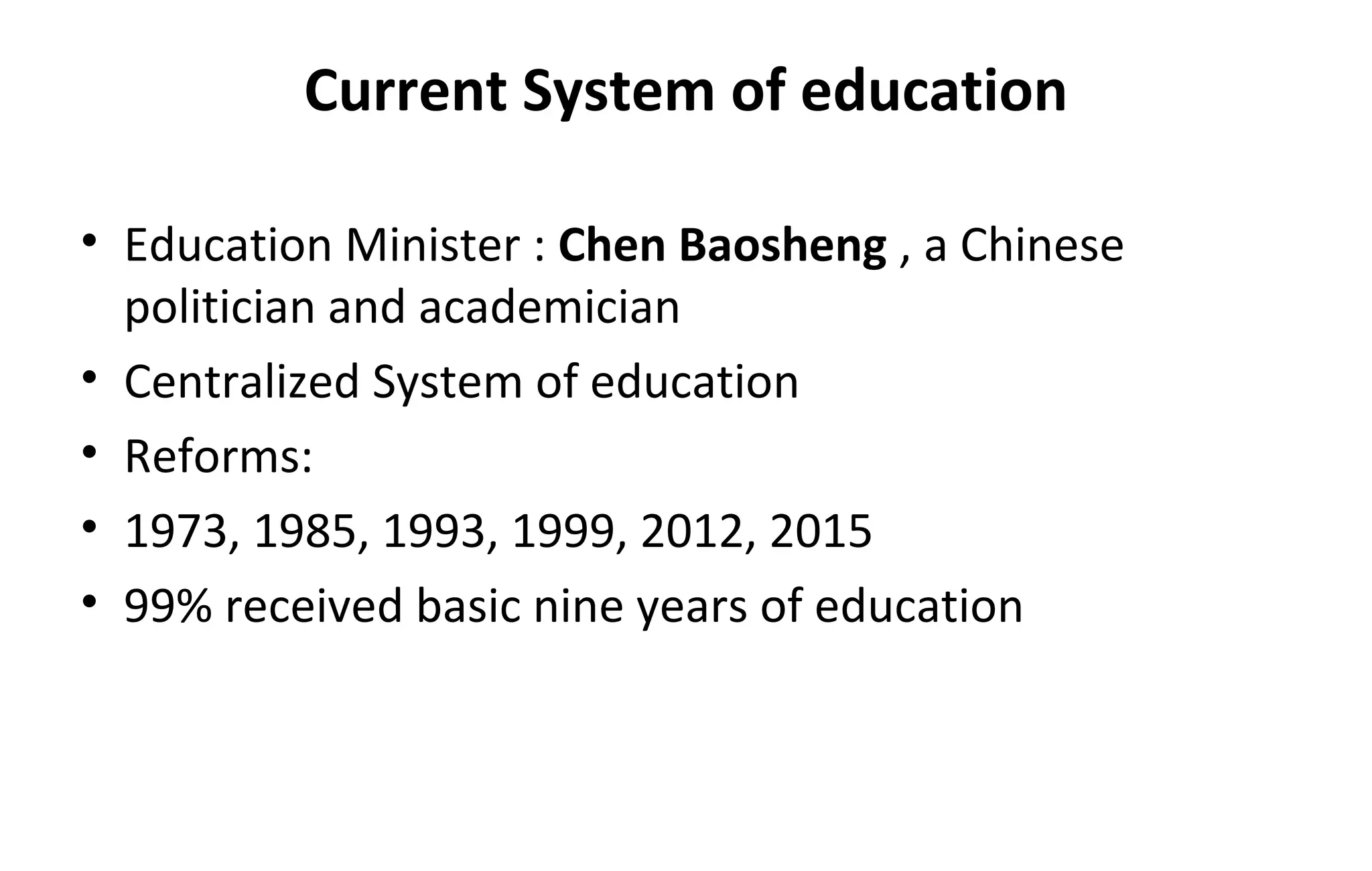 Education System of China | PPT