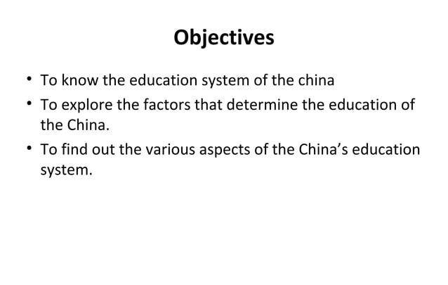 Education System of China | PPT | Education industry | Industries