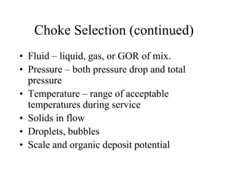 [ppt]Choke Valve Types - Reasons - Basics of Operations - Application | PDF