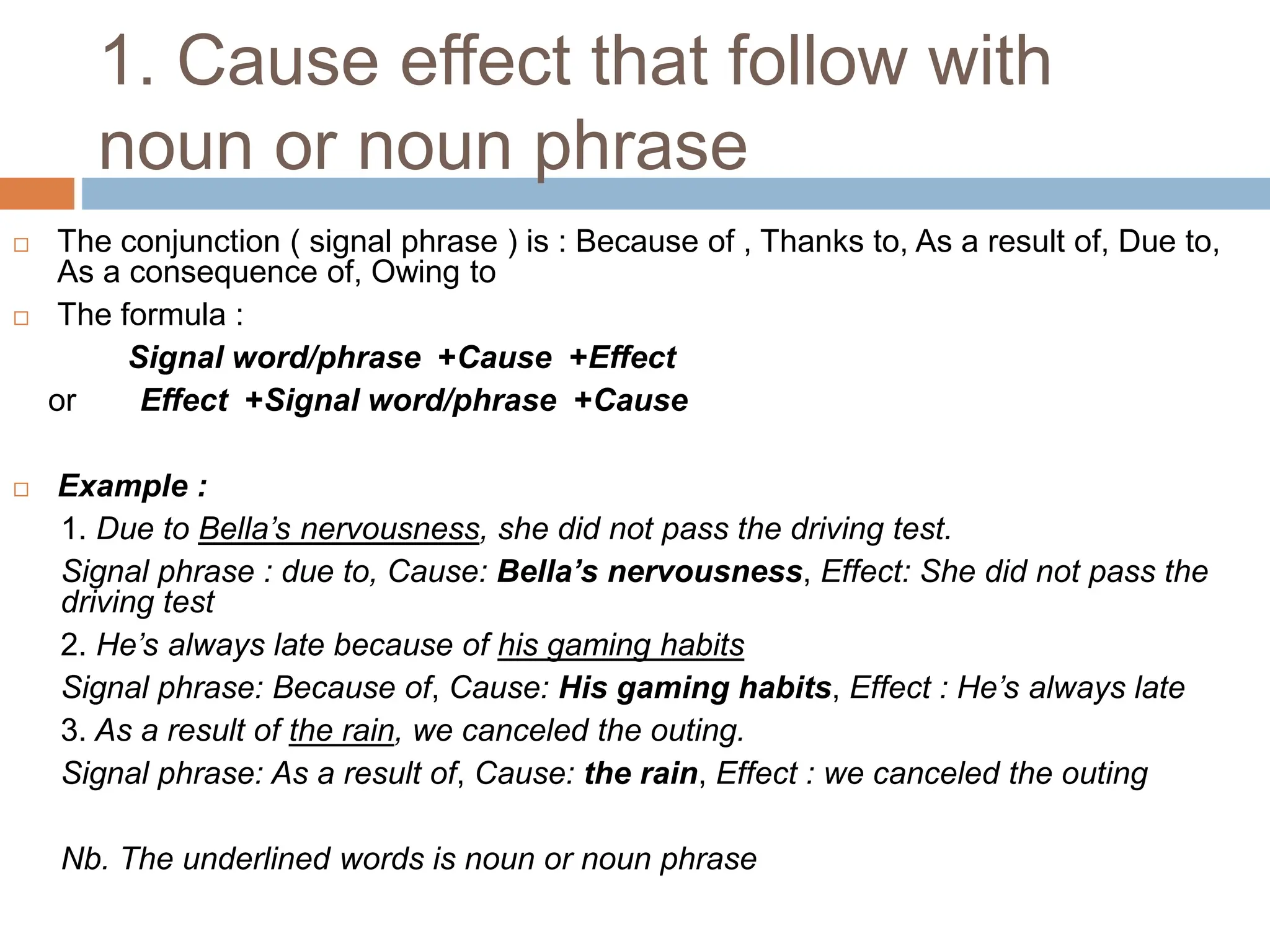 PPT About Cause and Effect, definition22 | PPT