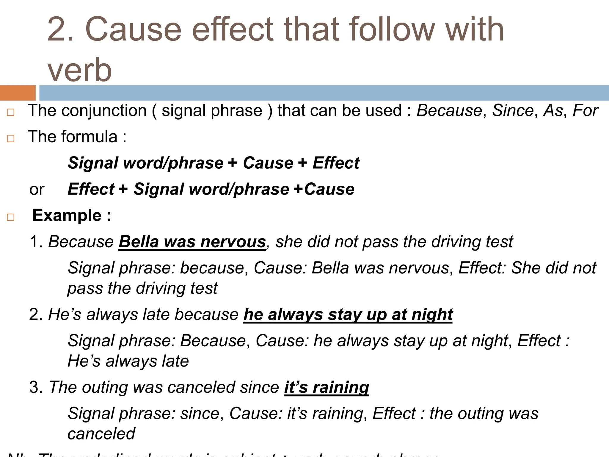 PPT About Cause and Effect, definition22 | PPT
