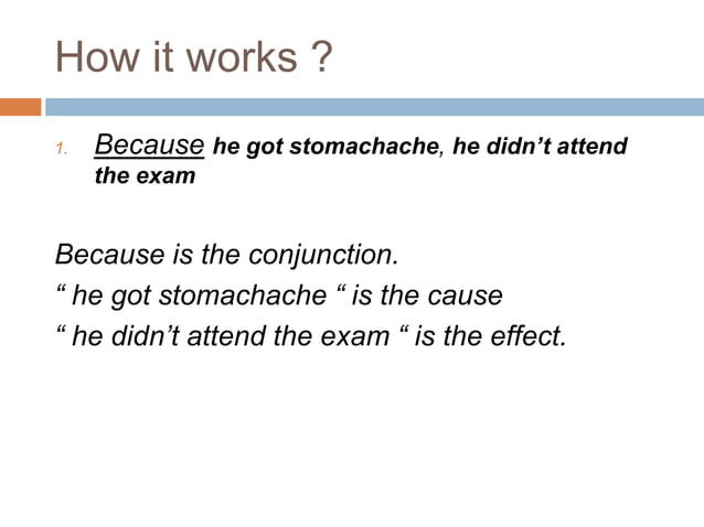 PPT About Cause and Effect, definition22 | PPT