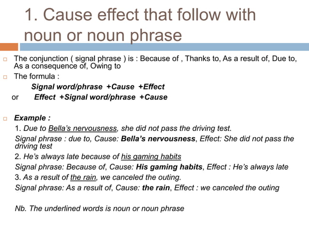 PPT About Cause and Effect, definition22 | PPT