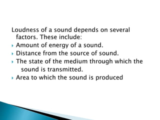 charecteristics of sound physics | PPTX