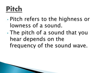 charecteristics of sound physics | PPT