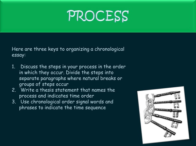 Ppt chronological essay | PPTX | Books and Literature