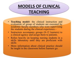 clinical teaching methods | PPTX
