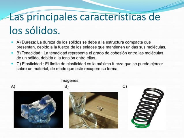 Propiedades de los sólidos | PPTX
