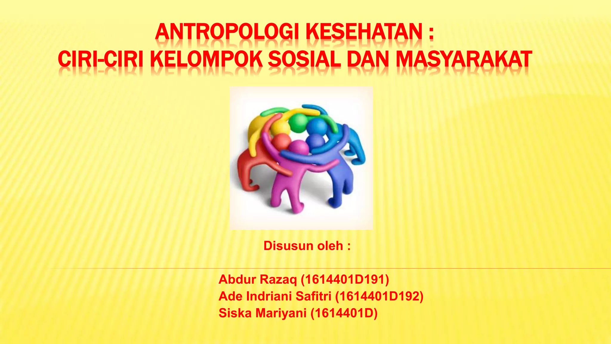 Ciri Dan Syarat Kelompok Sosial Ppt