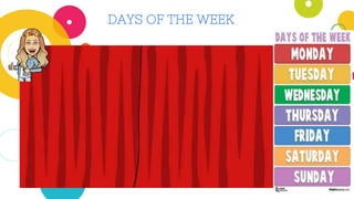 English class 1 basico routines hello song days of the week | PPT