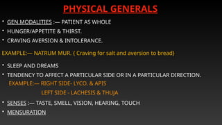 PPT CLASSIFICATION of symptoms in homoeo | PPTX
