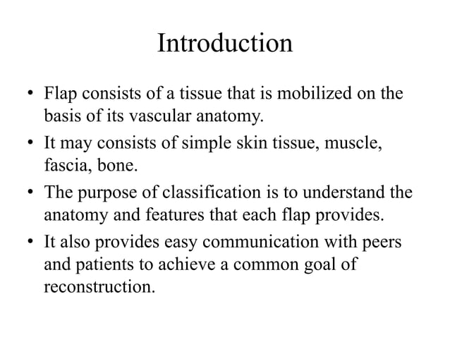 Classification of flaps | PPTX