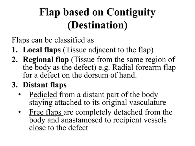 Classification of flaps | PPTX