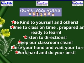Ppt Class RULES for students and teachers.ppt