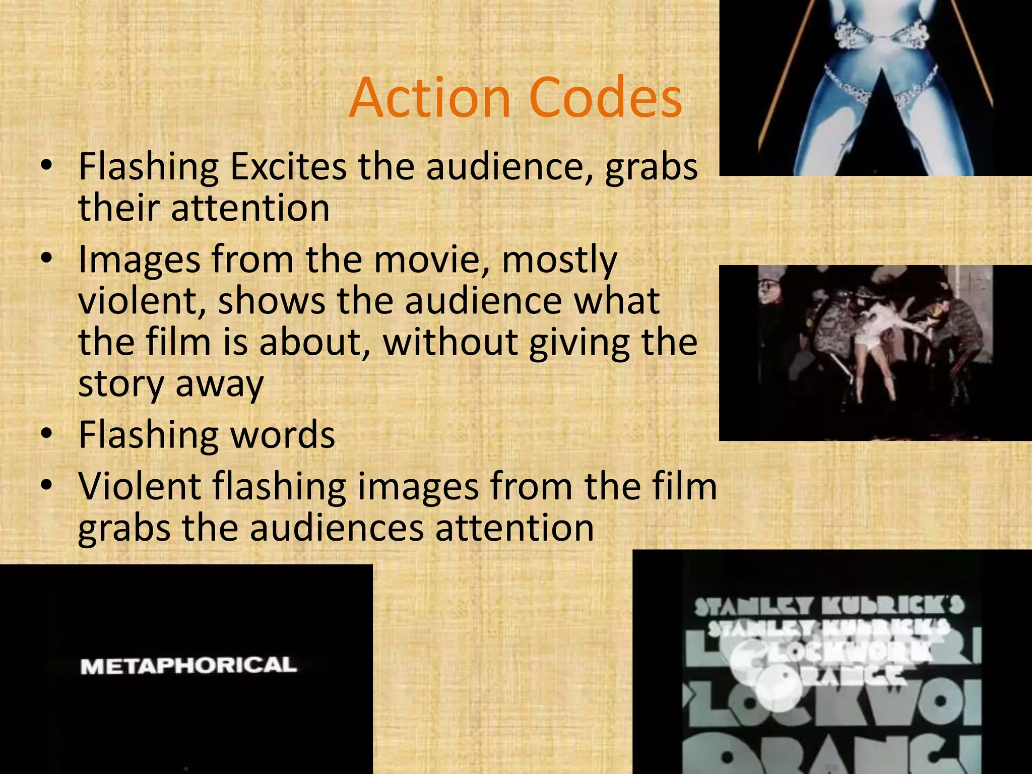 MS2 Media Production Process - Clockwork Orange | PPT