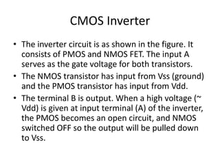 PPT CMOS.pptx | Consumer Electronics | Technology & Computing