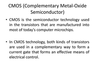 PPT CMOS.pptx | Consumer Electronics | Technology & Computing