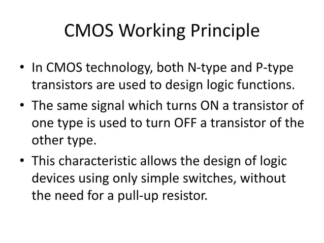 PPT CMOS.pptx | Consumer Electronics | Technology & Computing