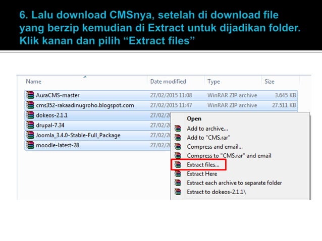 Install Xampp dan CMS | PPTX