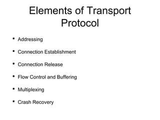 ELEMENTS OF TRANSPORT PROTOCOL | PPTX