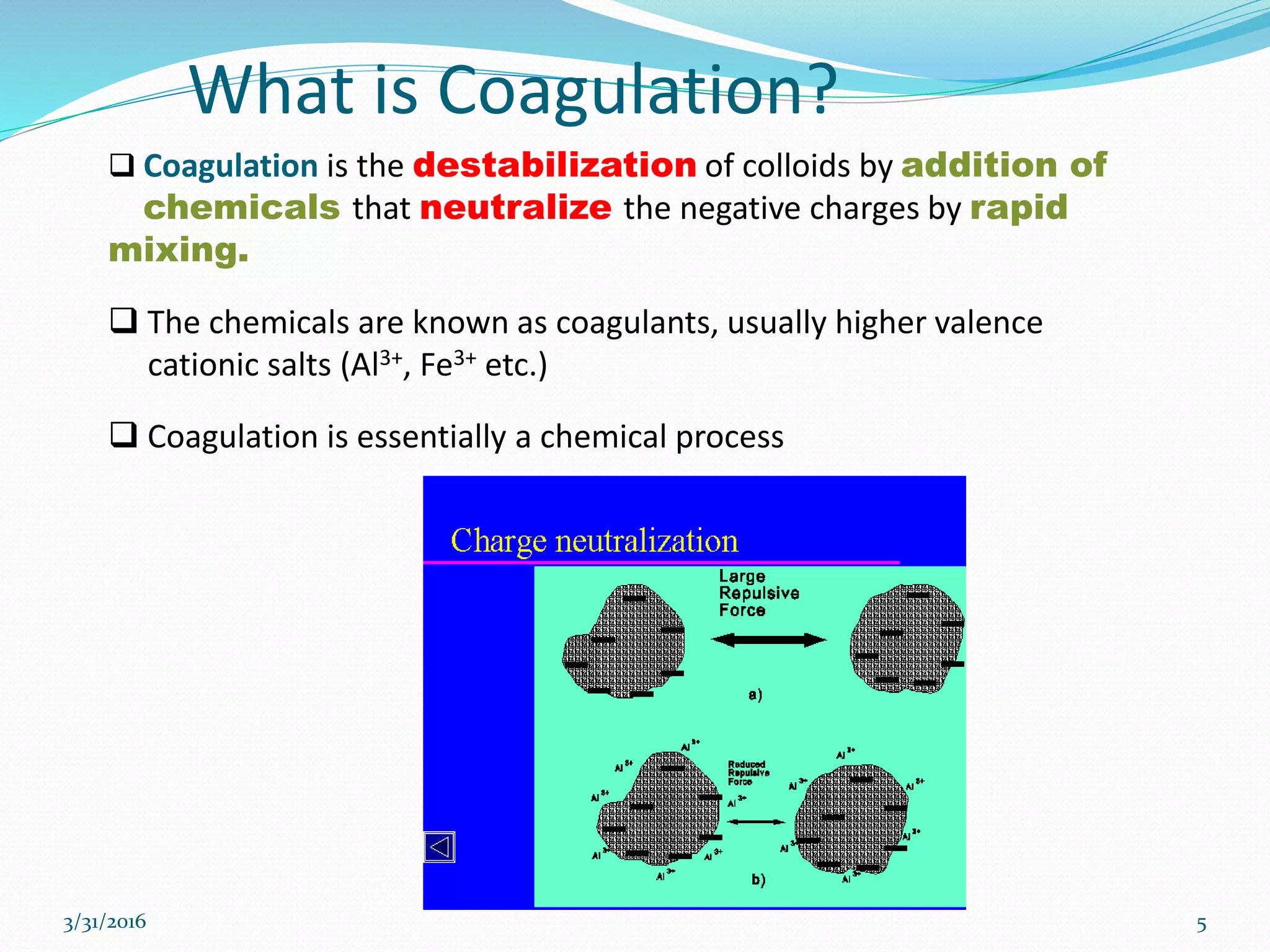 Ppt coagulation and flocculation | PPTX