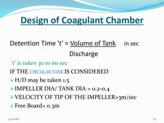 Ppt coagulation and flocculation | PPTX