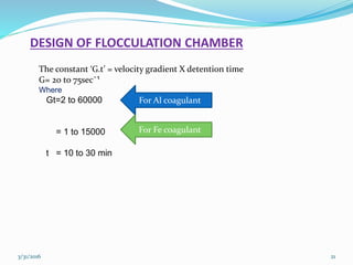 Ppt coagulation and flocculation | PPTX