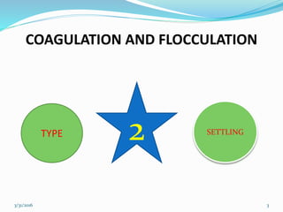 Ppt coagulation and flocculation | PPTX