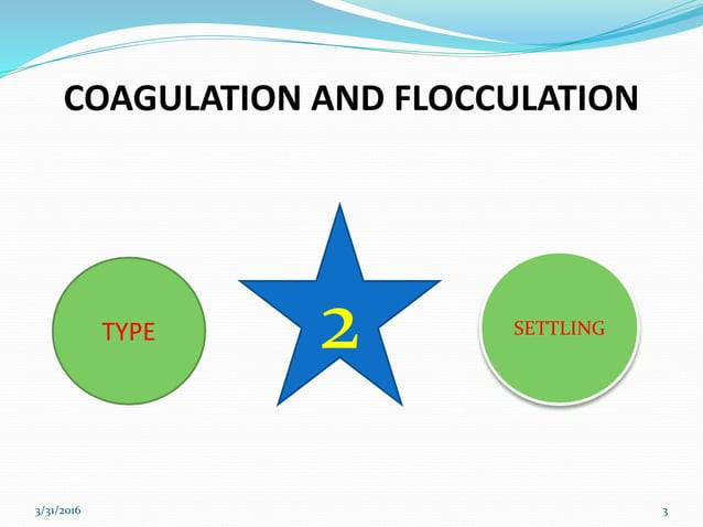 Ppt coagulation and flocculation | PPTX