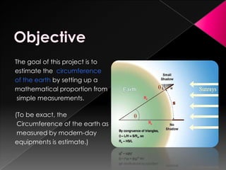 measuring the circumference ofmearth bye eratosthenes | PPT